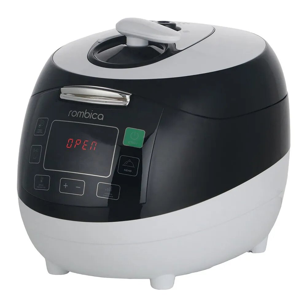 Мультиварка-скороварка Rombica myKitchen MC-0002, мощность 900Вт, антипригарное покрытие, 5л, белый/чёрный