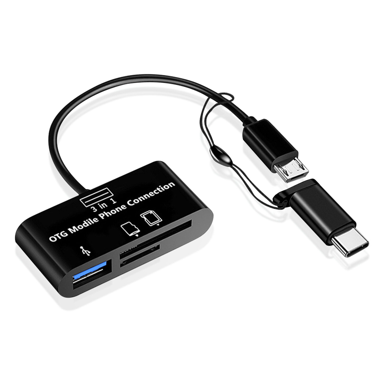 USB Type C Card Remere Carder Compact Flash Adapter для Micro