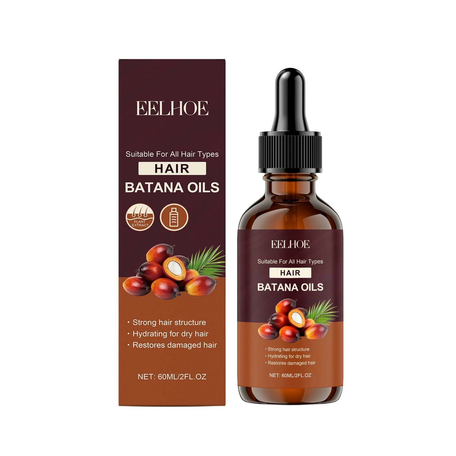 Масло для волос сухих и гладких коричневого цвета, питательное, для глубокого питания сухих волос, восстановления поврежденных волосков, с гладким текстурай, улучшает шероховатость без спутывания, с пенетрацией эфирных масел, делает волосы гибкими и