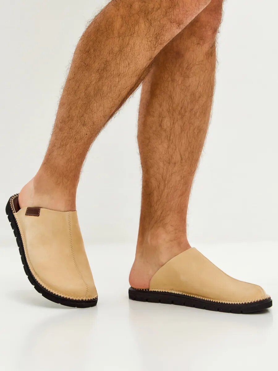 Сабо Босоногие кожаные