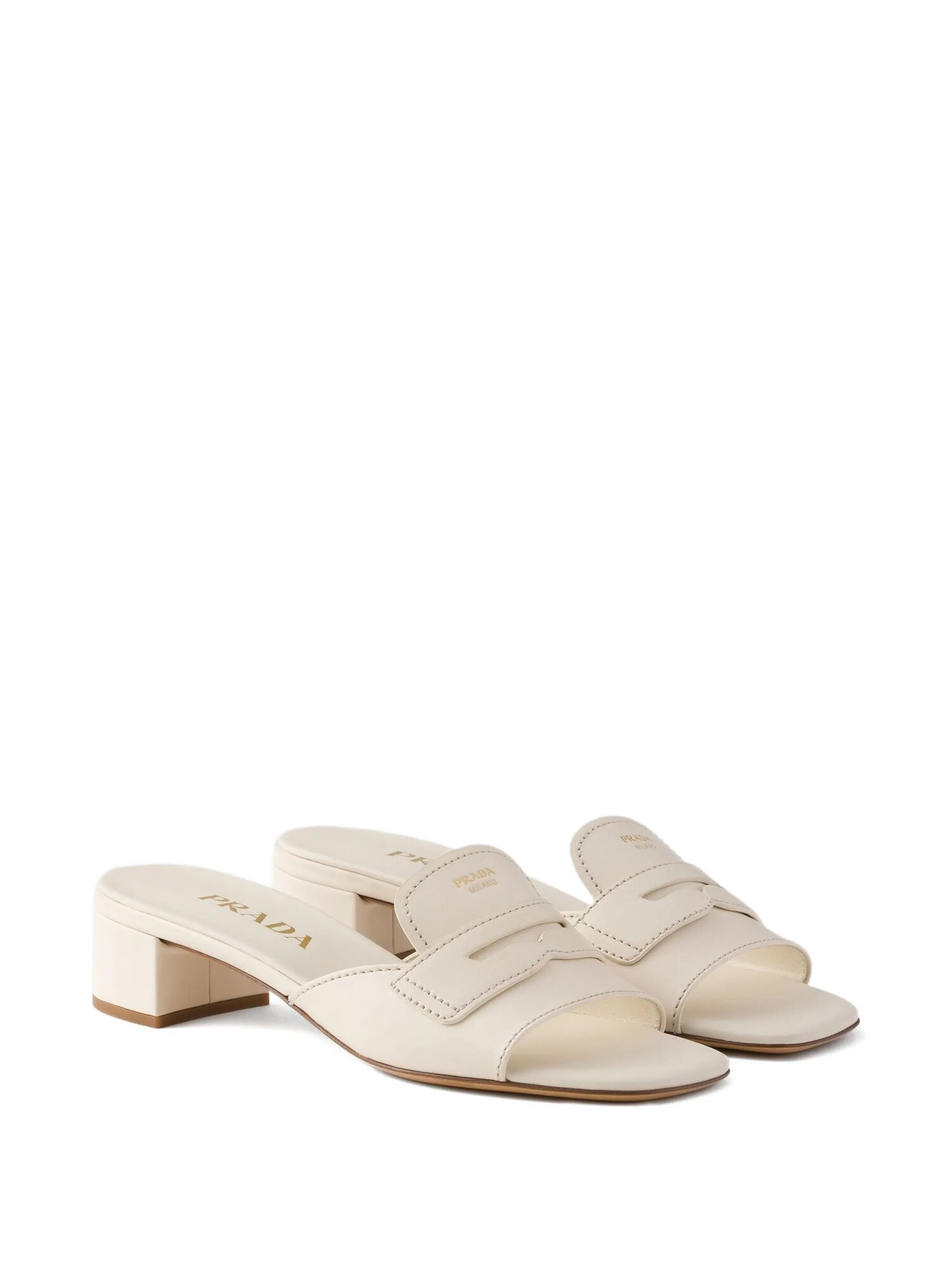 Босоножки Prada Leather sandals, размер 36 EU, разноцветный — фото 1
