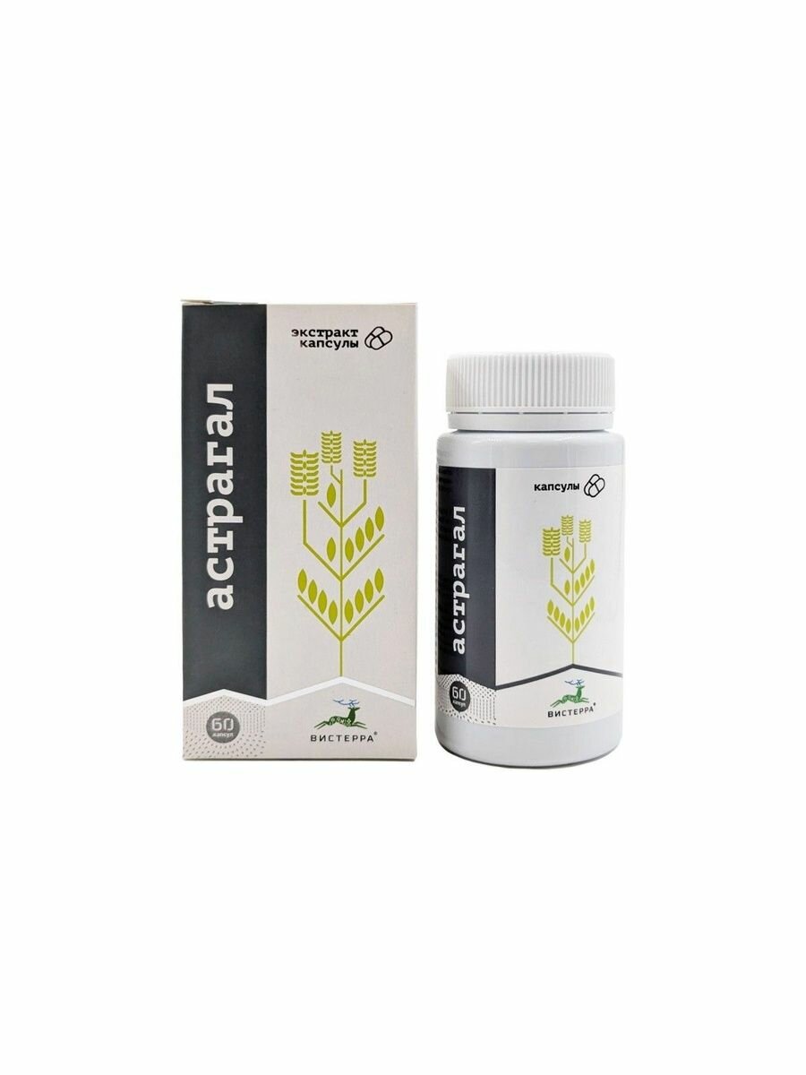 Астрагал Вистерра, для иммунитета, выведения токсинов, 60 капс.