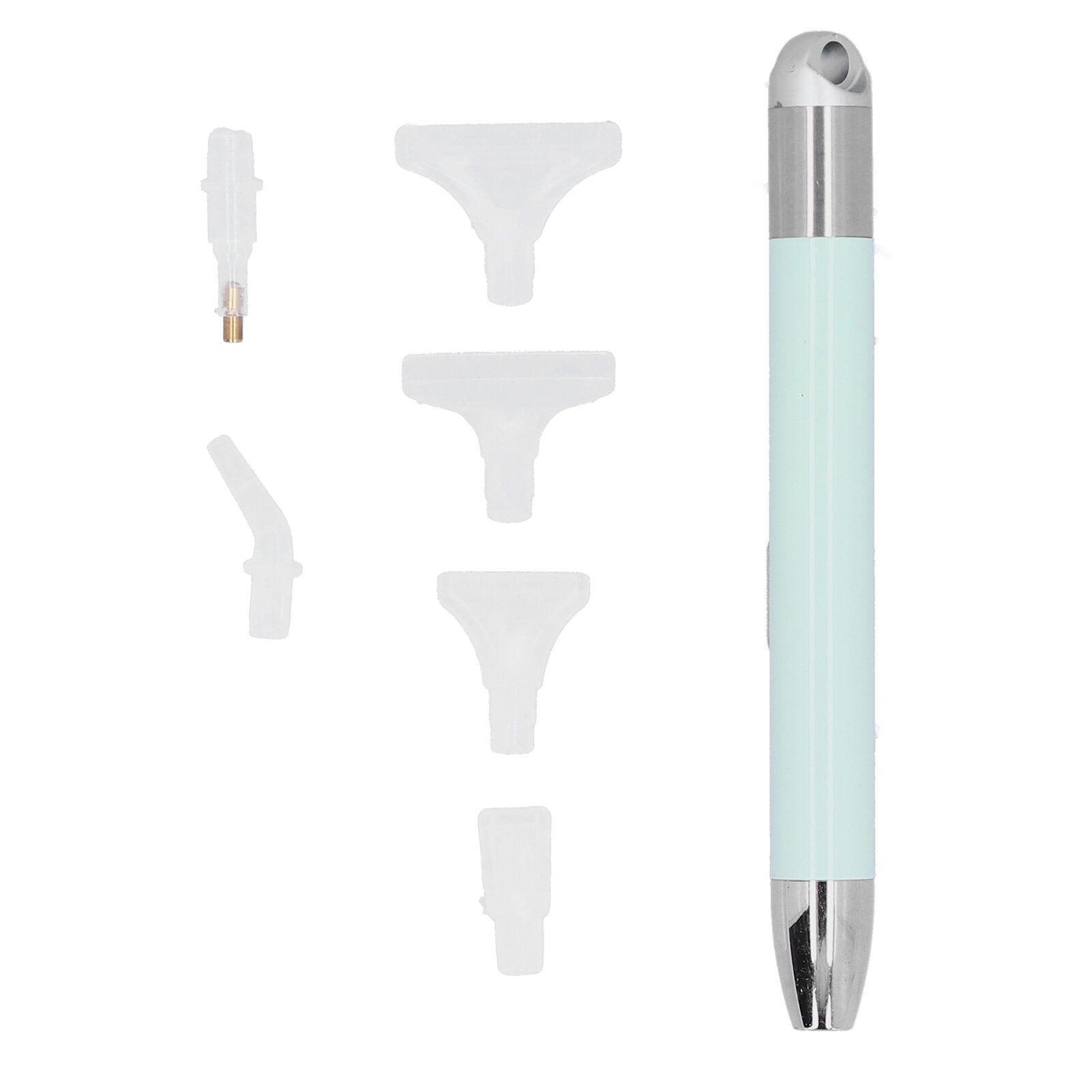 Бриллиантовая живопись зажигание ручки USB Регаментированные DIY CrossStitch Craft Tools 6pcs наконечник (Matcha Green)