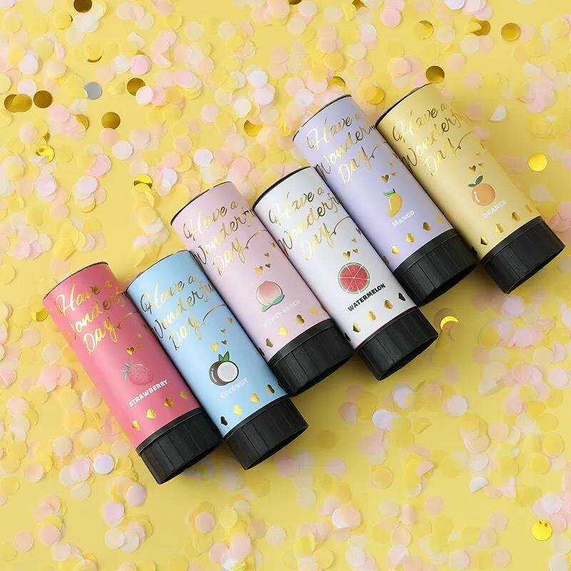 6pcs Праздничные пейнтболы с пружинным механизмом и разноцветным конфетти, длина 10 см, материал бумага и алюминиевая фольга, круглая форма, не оставляют пятен, легко очищаются, без пиротехнического устройства, произведены в Китае для дней рождения,