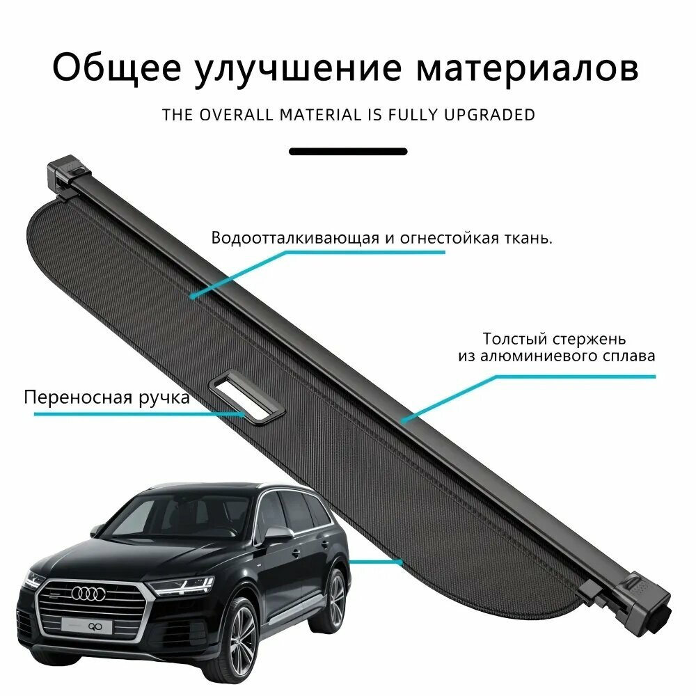 Шторка багажника/полка багажника/Audi Q7 II (4M) or Рестайлинг 2015-2024-н. в.