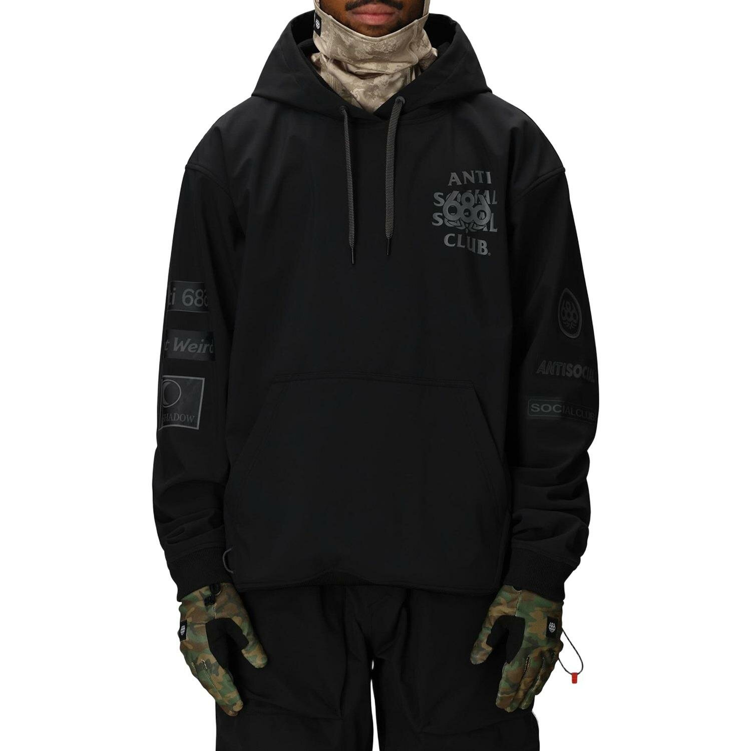 Худи спортивное ТОЛСТОВКА 686 WATERPROOF 686 ASSC F1 HOODY