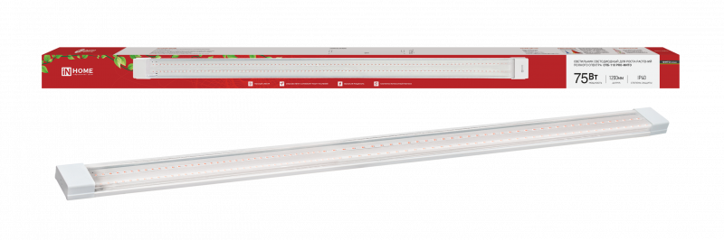 Фитолампа для растений светодиодная СПБ-110 pro-фито полный спектр 75Вт 1200мм IP40 IN HOME