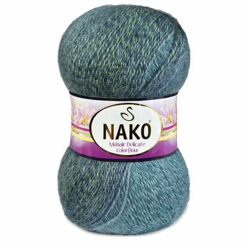 Пряжа Nako Mohair delicate color flow 28046 (5 мотков по 100г/500м)
