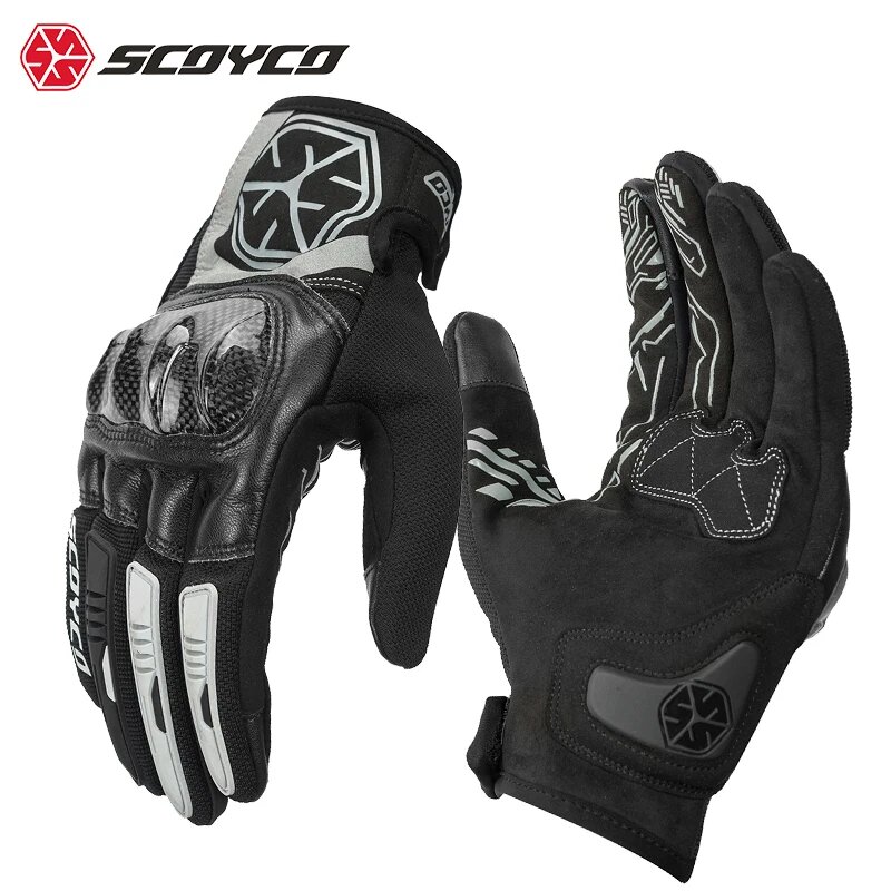 SCOYCO летние мотоциклетные перчатки мотоциклетное рыцарское оборудование для верховой XXL, черный