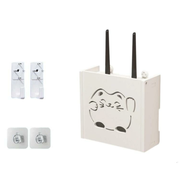 Крепежная коробка для роутера и модема, маленький - Стиль B