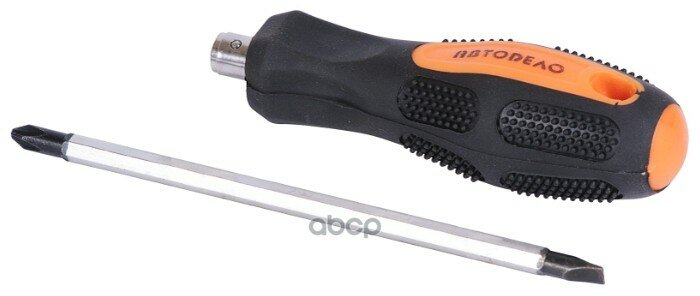 Отвертка комбинированная двухсторонняя 75мм шлиц 6мм х РН2 АвтоDело арт. 39454