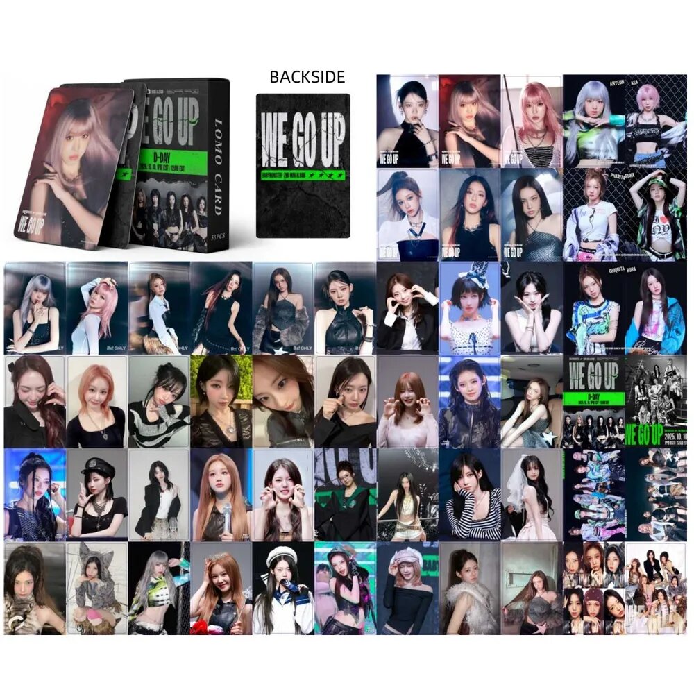 KPOP 55pcs/box BABYMONSTER голографические фотокарточки WE GO UP KPOP лазерные LOMO карты
