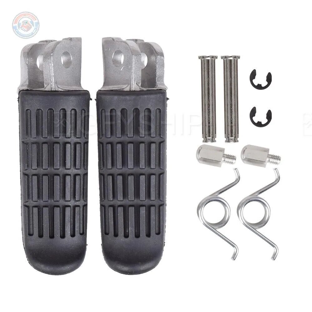 Передние подножки мотоцикла для Honda XL 1000 V Varadero, CB Hornet, CBR, VTR, NT Bros, серебристые алюминиевые подставки для ног, прочная пара левой и правой стороны