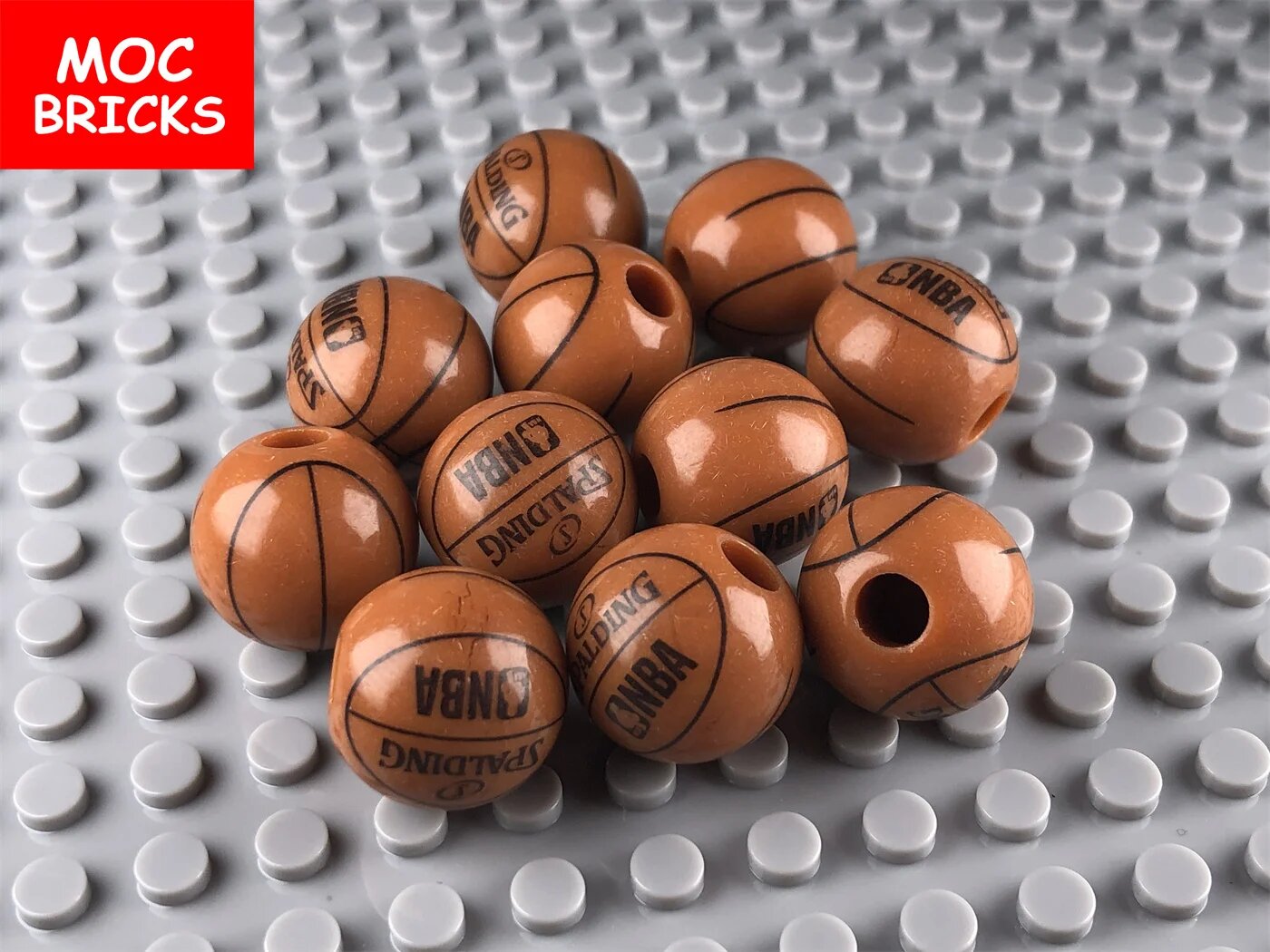 MOC BRICKS Баскетбольный мяч, Коричневый, NO.16