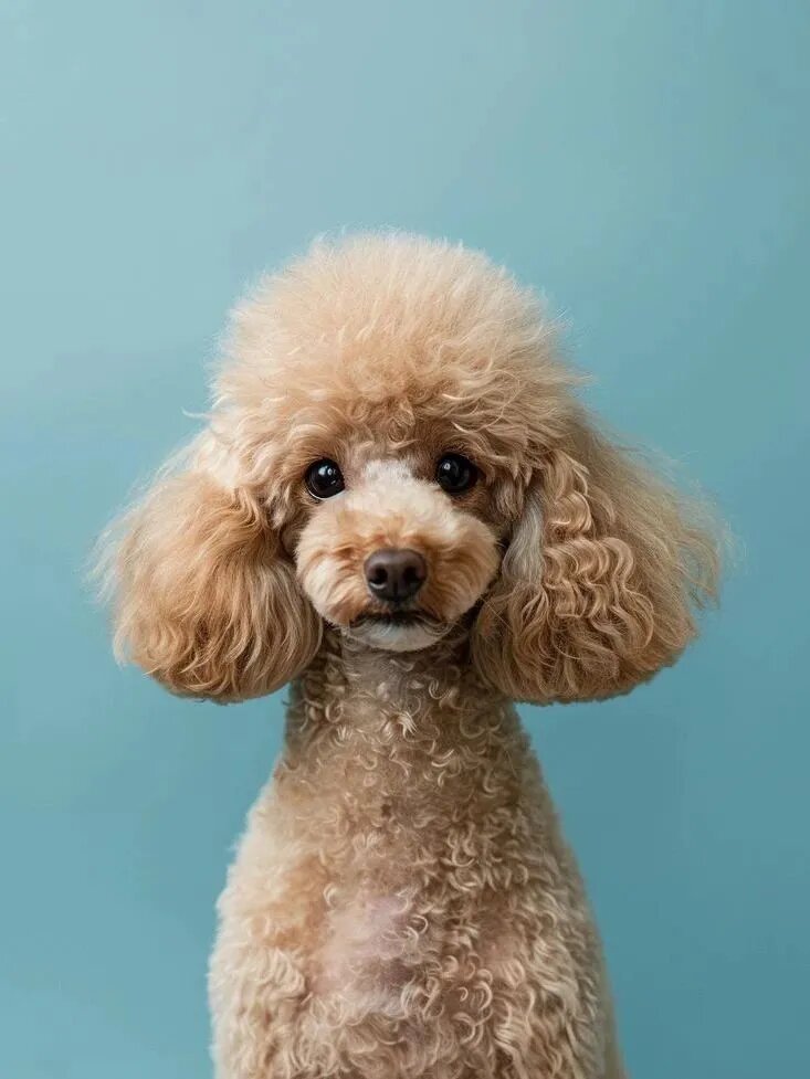 Алмазная картина "французский пудель" алмазная огранка 40х50 см,40X50CM, темно-бордовый