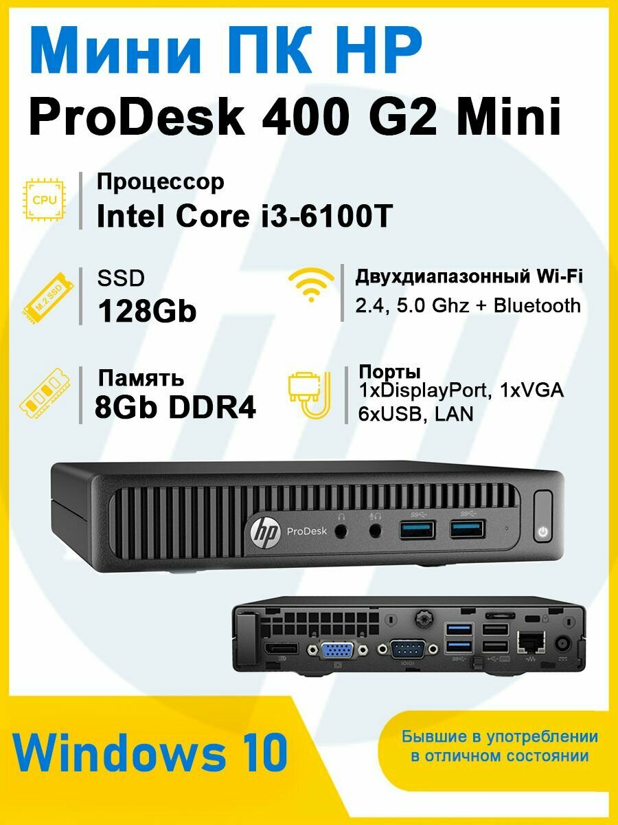 Неттоп HP EliteDesk 400 G2 Mini