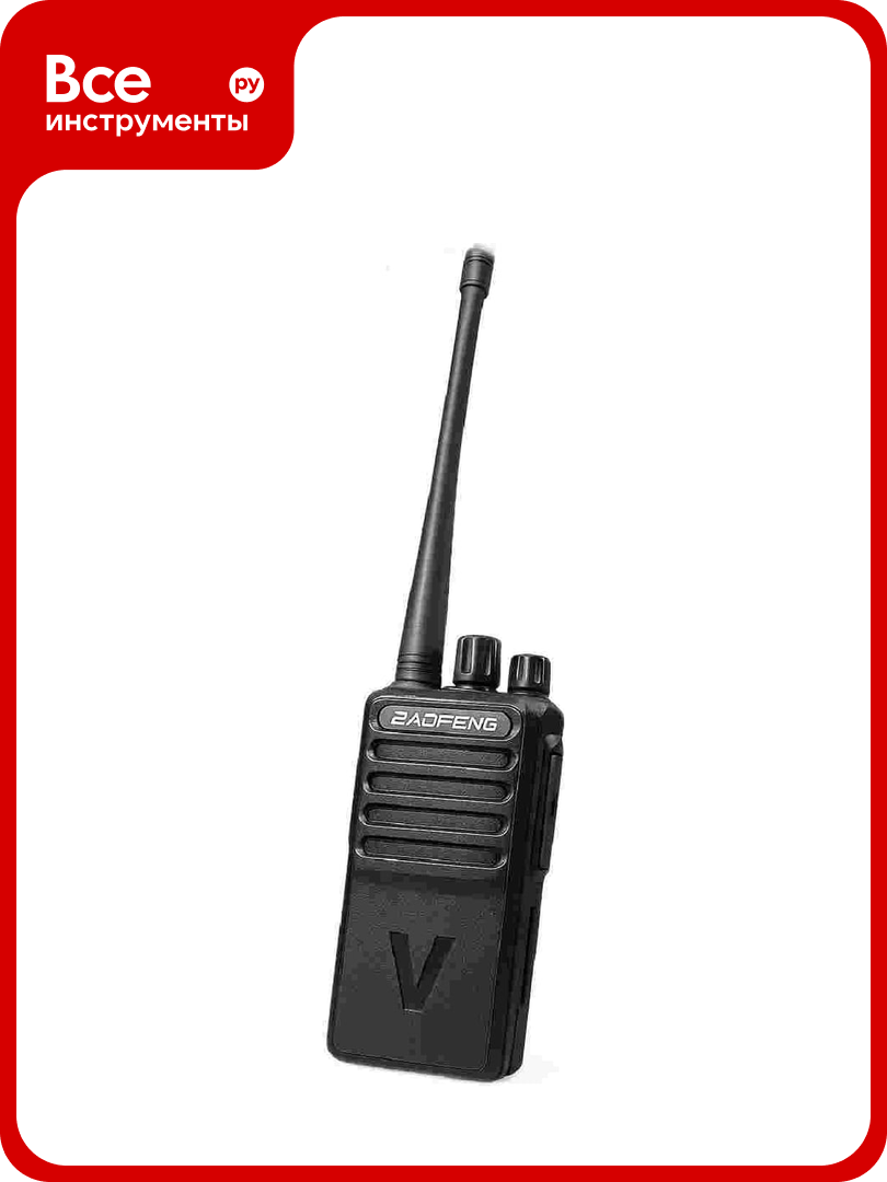 Рация ВИ Victory 1 UHF 400-470 МГц, мощность 5 Вт, емкость аккумулятора 1500 мАч, максимальная дальность связи 5 км