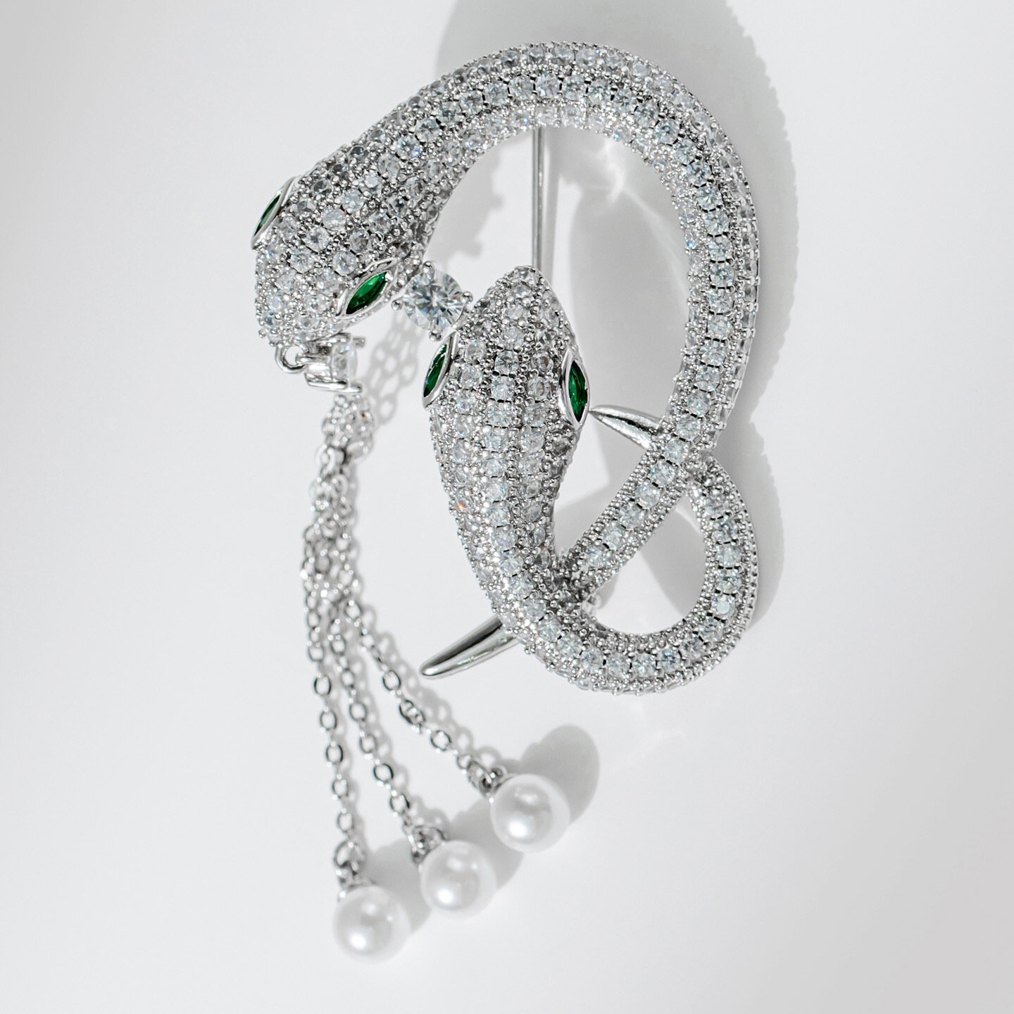 2026 Xiliang Дизайн наложницы Высококачественная брошь с жемчужным кисточкой в виде змеи Аксессуары для одежды Брошь-значок