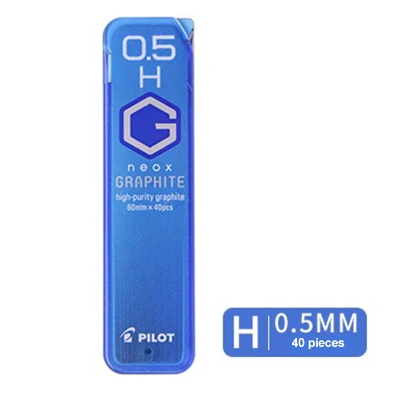 PILOT Механический грифель 0.3/0.5/0.7/0.9 мм HB 2B Синий, 0.5mm H