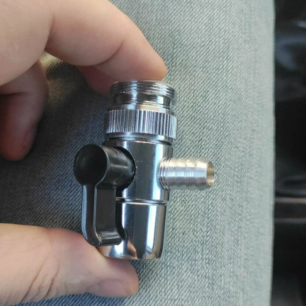 Дивертор, для самогонного аппарата, нержавеющая сталь, серебристый, 8мм