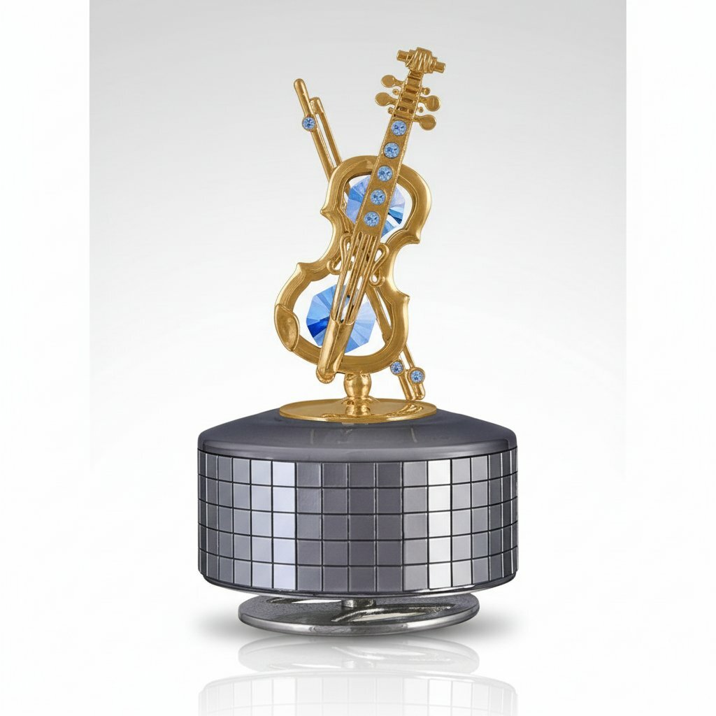 Фигурка музыкальная Скрипка A4764 Crystal Temptations, Металл, кристалл