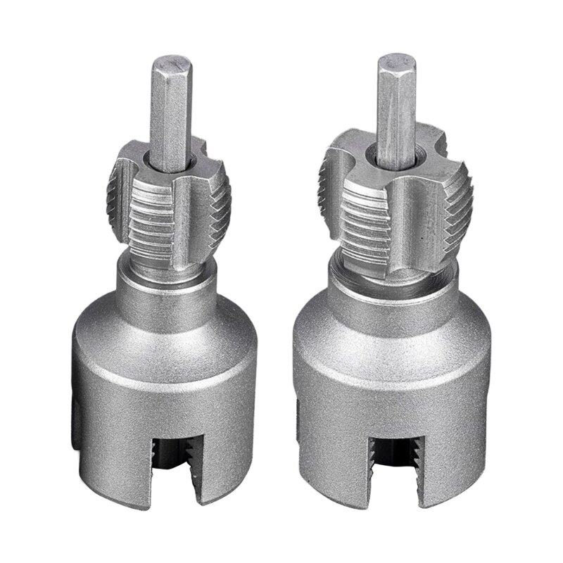 Набор Для Нарезания Резьбы На Многоразовых ПВХ Трубах Разного Размера Для Электродрели Многоразовый Сантехнический Инструмент Для Домашнего Ремонта с Плашками 1/2"3/4"