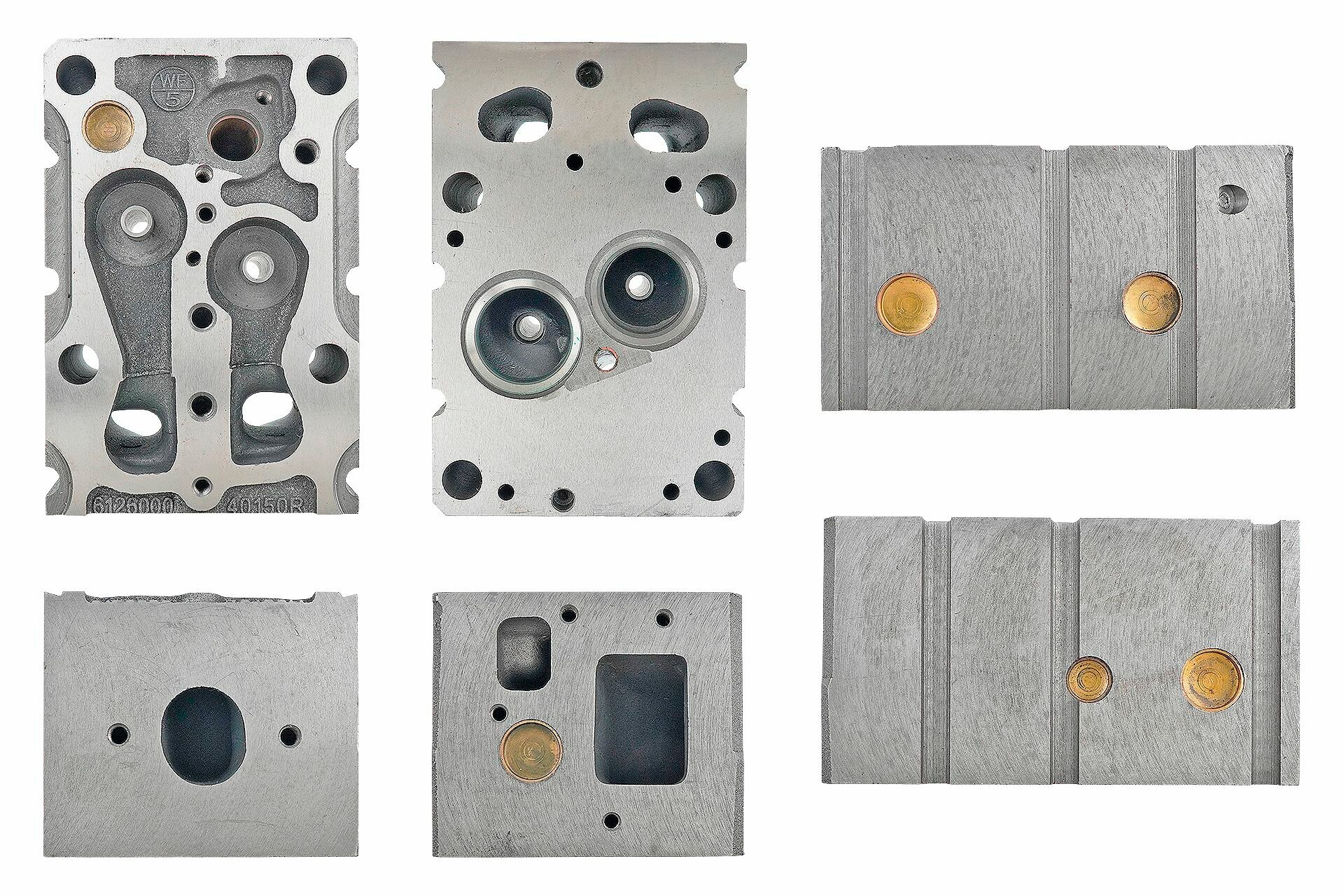 Головка блока цилиндров голая WP10 Euro2 под 6 шпилек HOWO, FAW (612600040282)