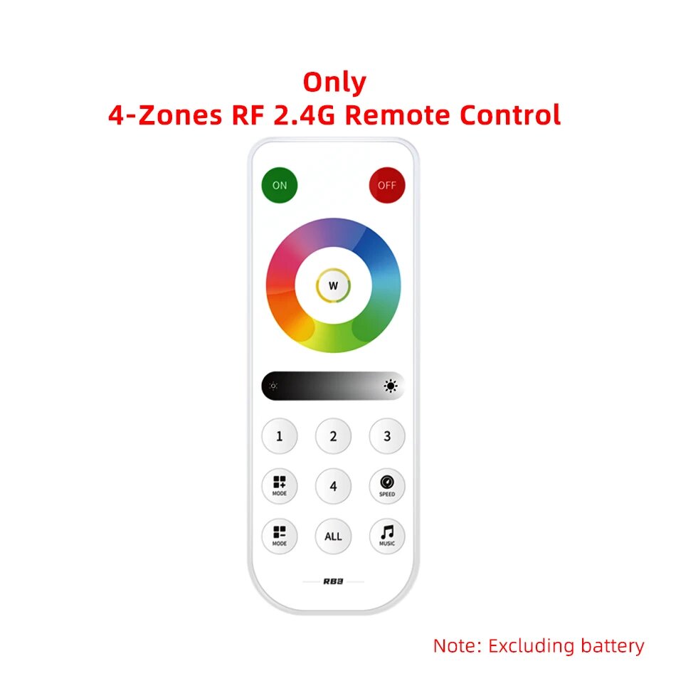 Bluetooth-контроллер Smart SP634E, 4 осветительных прибора, RGBW, 5 В, 12 В, 24 В постоянного тока, музыкальный диммер, 2,4G, RF, 4-зонный сенсорный беспроводной пульт дистанционного управления