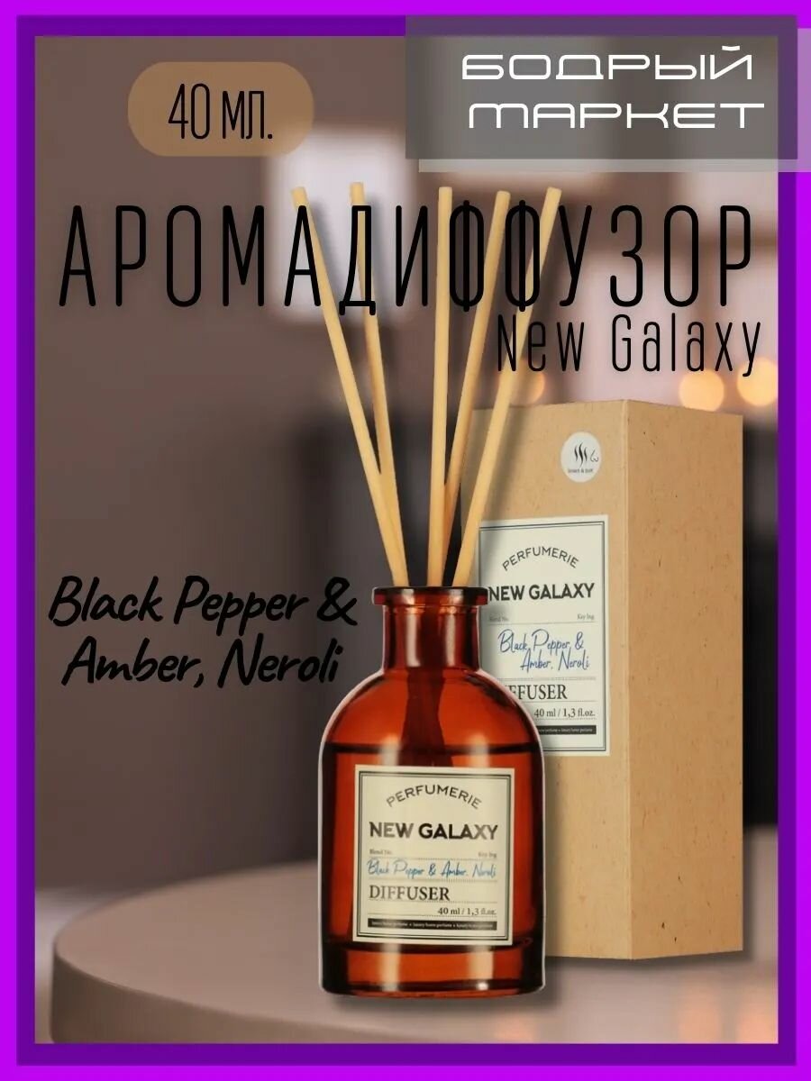Диффузор Black Pepper&Amber, Neroli 40 мл