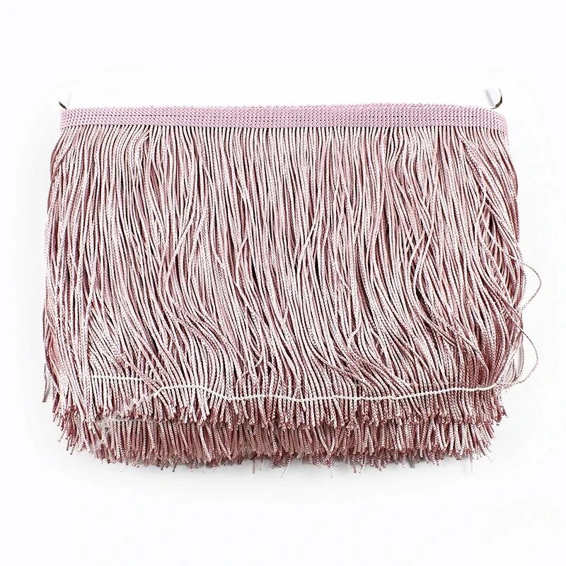 Бахрома Meetee 10-30 см полиэстер Розовый, 30cm-5Meters, No30