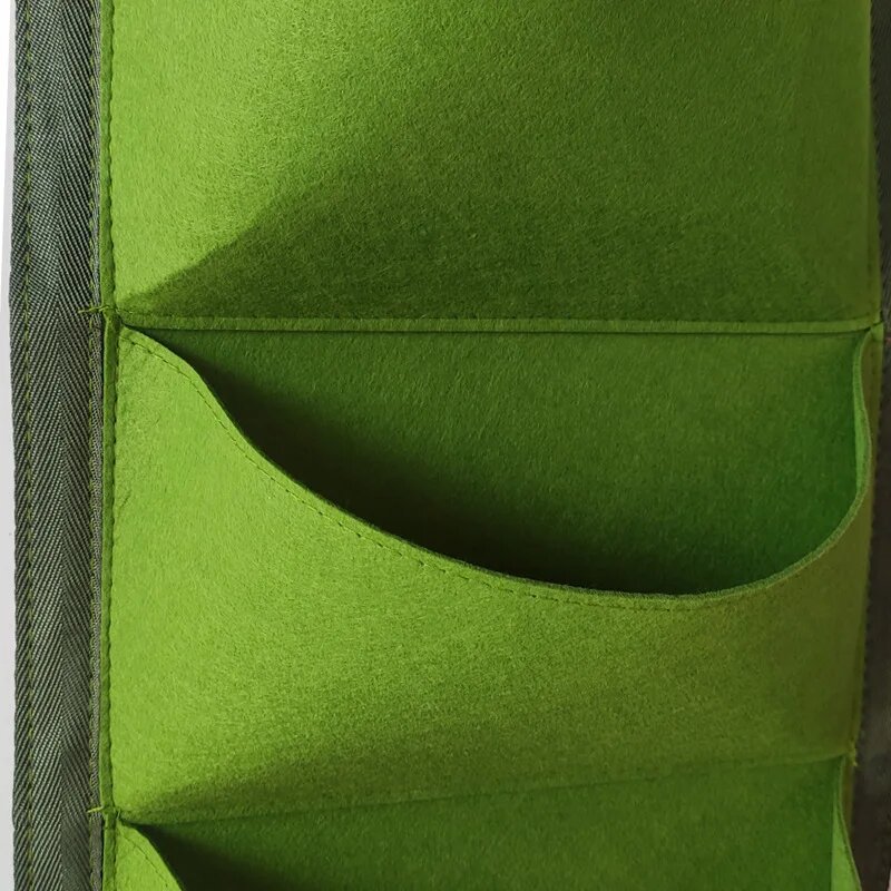 Вертикальная садовая сумка для цветов на 4/7 карманов для внутреннего и наружного стены, балкона, квадратной формы и мягким войлочным материалом