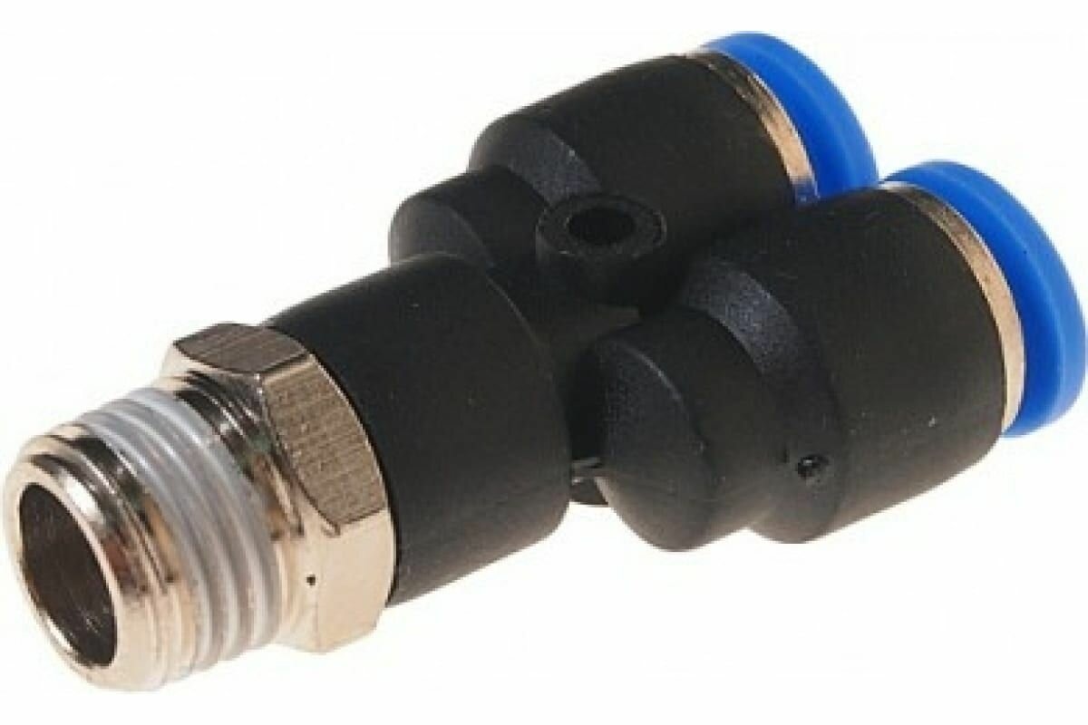 Фитинг RF-SPX08-02 Y-образный для пластиковых трубок 8мм с наружной резьбой 1/4" ROCKFORCE