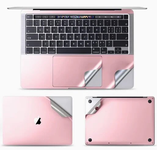 Защитная пленка 4 в 1 для MacBook Air 13 M1 rose gold