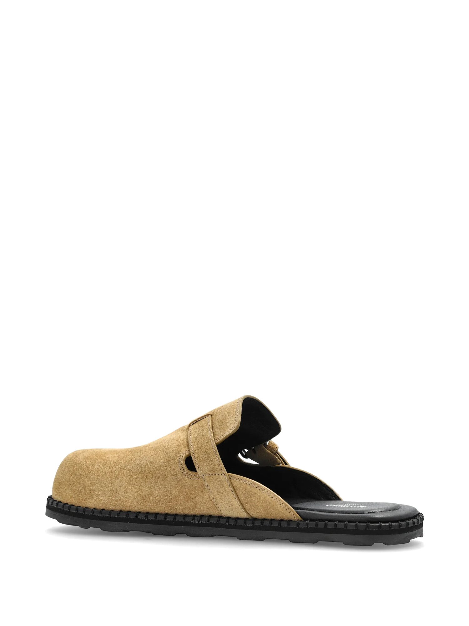 Мюли MOSCHINO Buckled suede mules, размер 45, разноцветный — фото 1