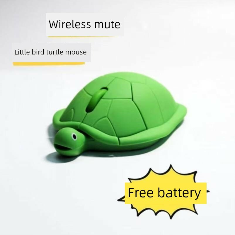 Игровая мышь Big Turtle с четырьмя кнопками, проводная, с боковой кнопкой в виде черепа черепахи, креативная