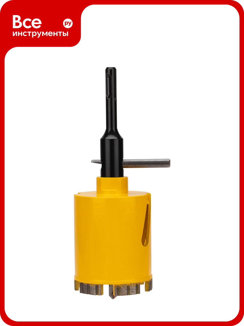 Коронка алмазная по бетону (70 мм; L=90 мм; М16; сегмент 10 мм) KRANZ KR-90-0164, предназначена