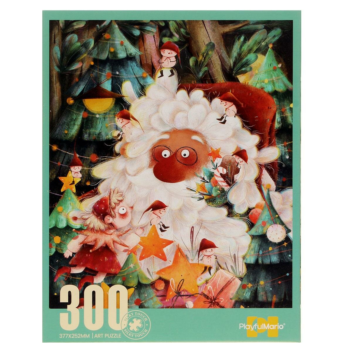 Пазл 300 элементов "Новогодний Барашек", развивающий, 377x252 мм, PlayfulMario