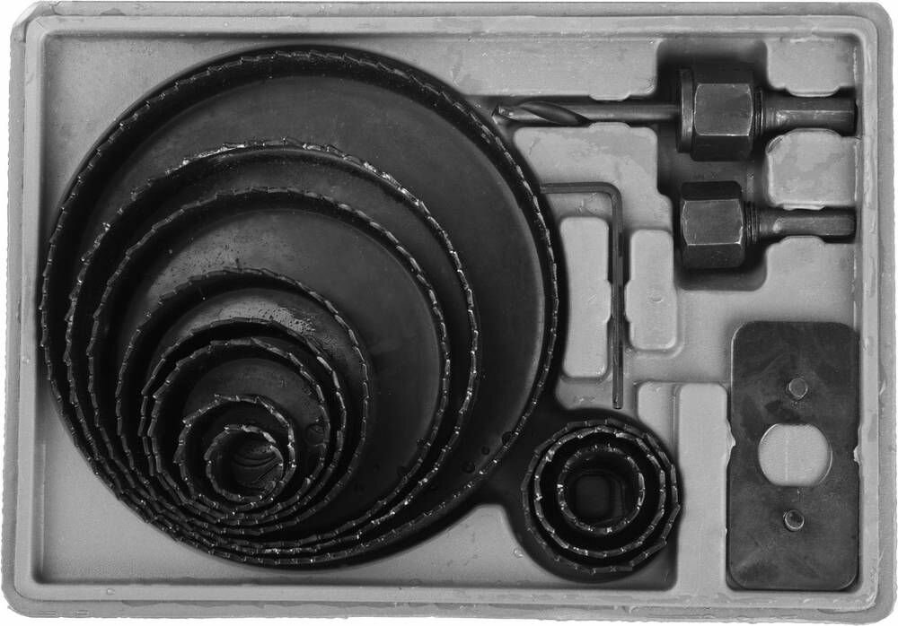 Набор коронок по дереву STAYER Maxcut, 12 шт, d 19-127 мм, 29600-H15
