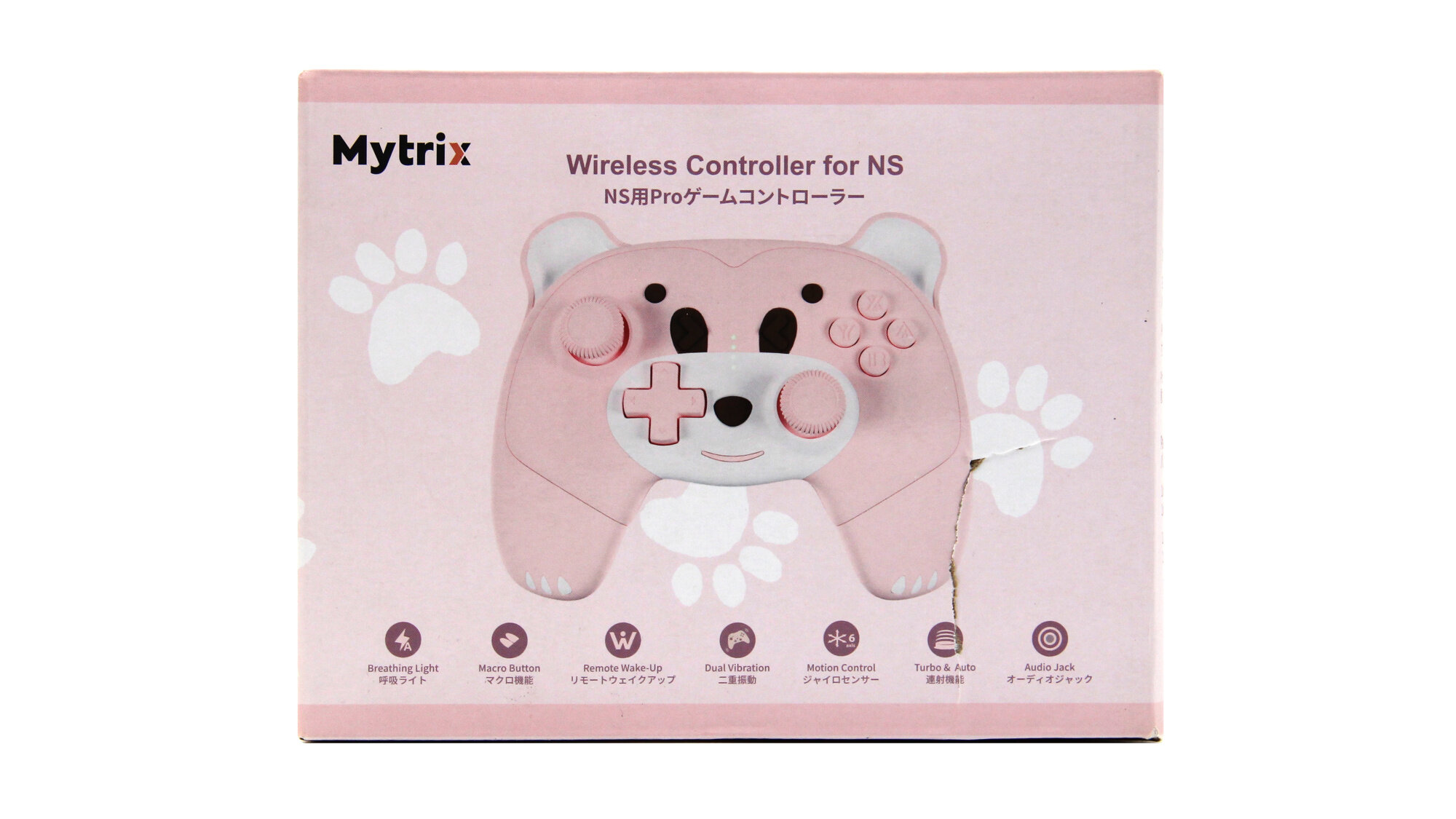 Геймпад беспроводной Mytrix Berry The Pink Bear для Nintendo Switch в коробке