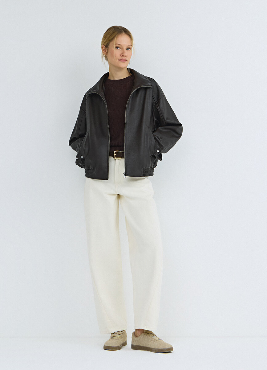 Куртка кожаная