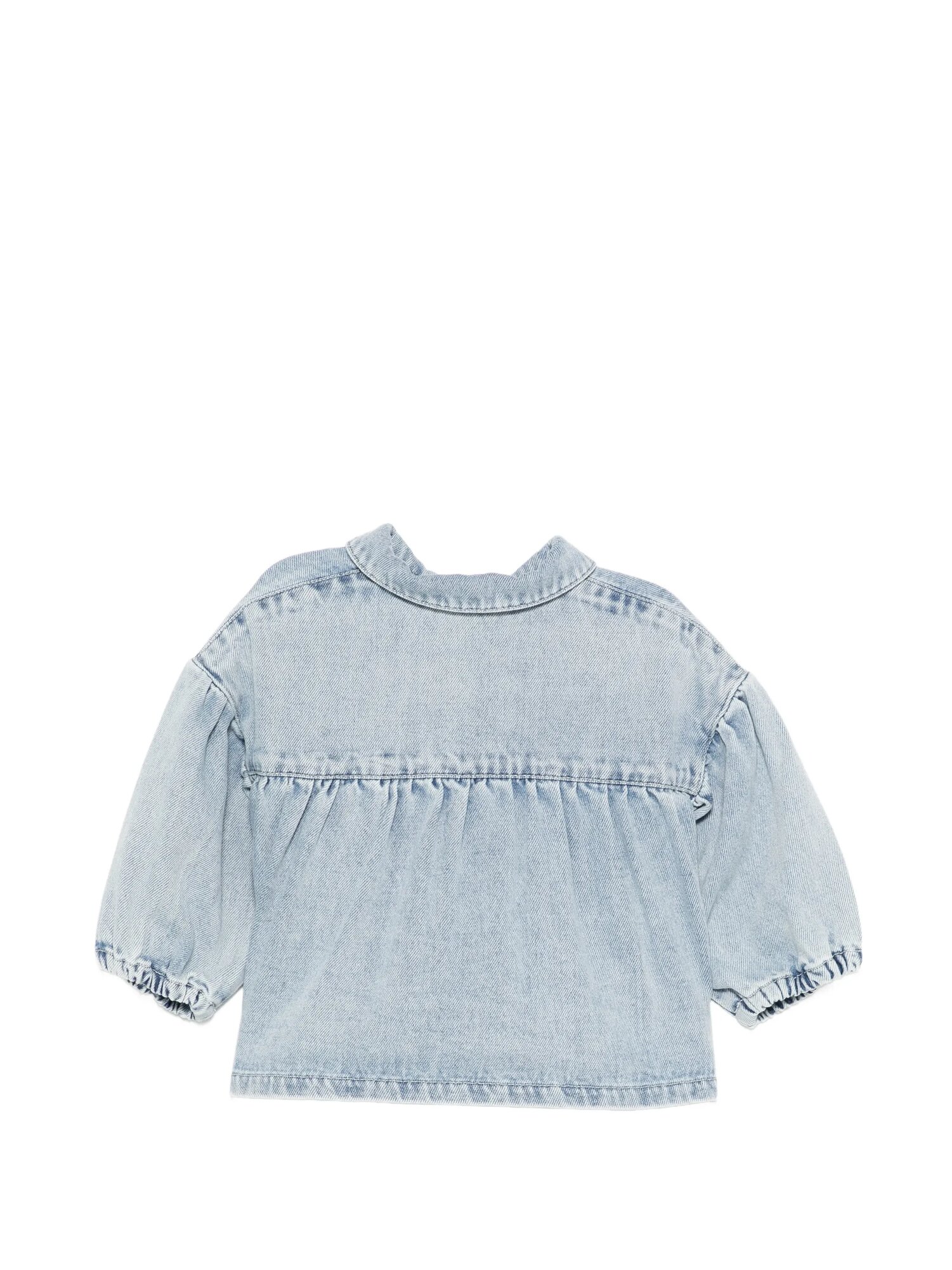 Куртка MOSCHINO Balloon-sleeve pockets jacket, размер 2 года, синий — фото 1