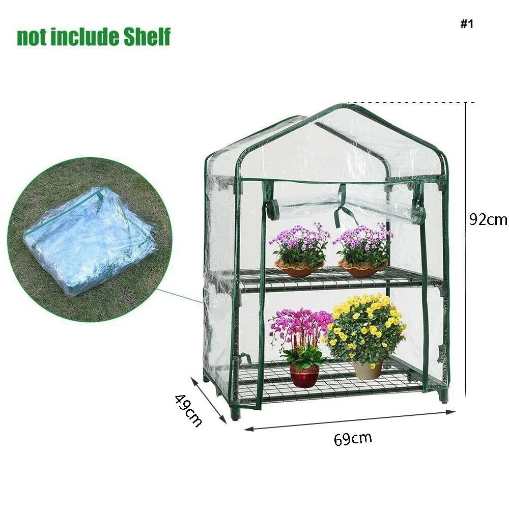 Парник, теплица мини DZYH30J42/UMH0C_DZYH30J42-2/054ZZ_DZYH30J42-2/054ZZ 6.9х4.9х9.2м, ПВХ (поливинилхлорид)