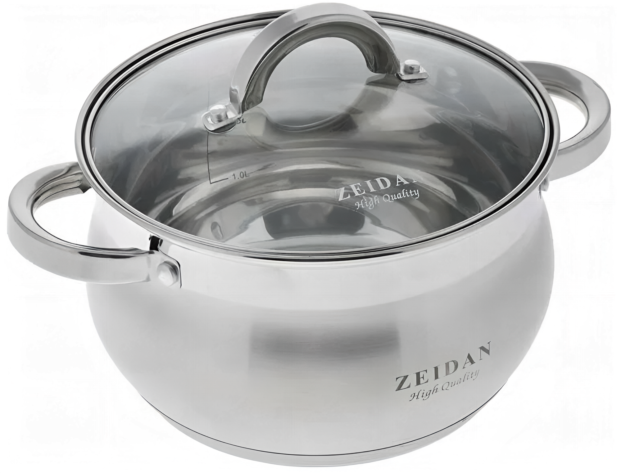 Кастрюля ZEIDAN Z-50240 5.1л, нержавеющая сталь, серебристый