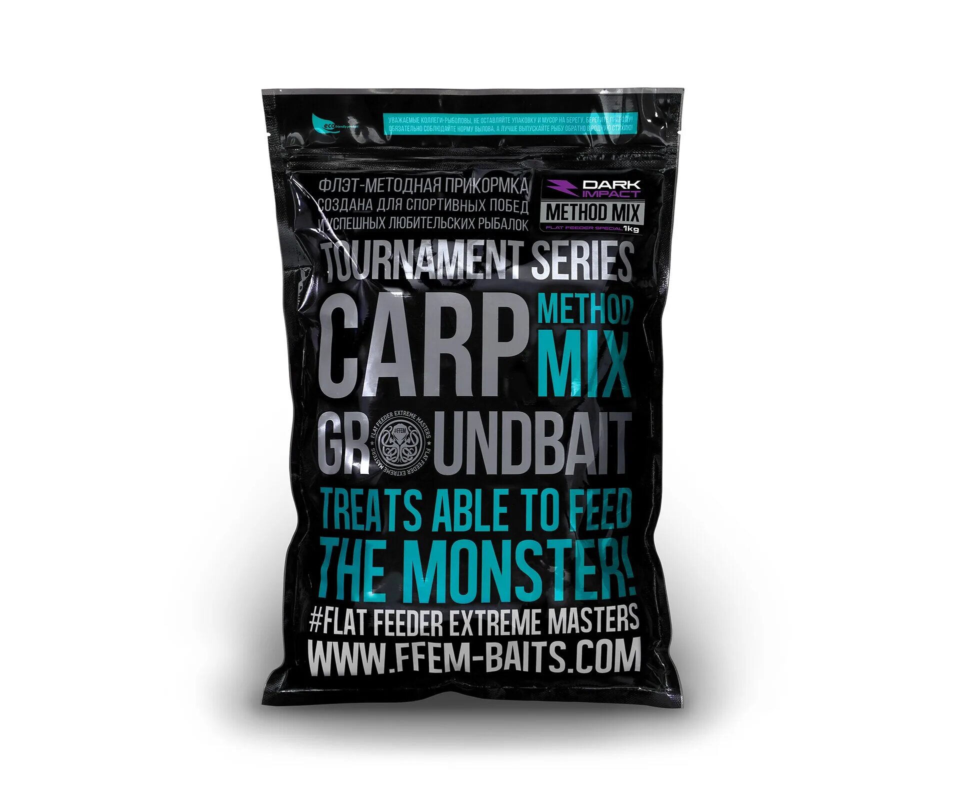Прикормка FFEM Method Mix Dark Impact 1kg