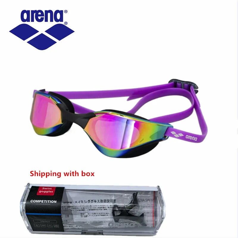 ARENA waterproof and anti fog racing professional high-definition swimming goggles UV400 competition training swimming equipment