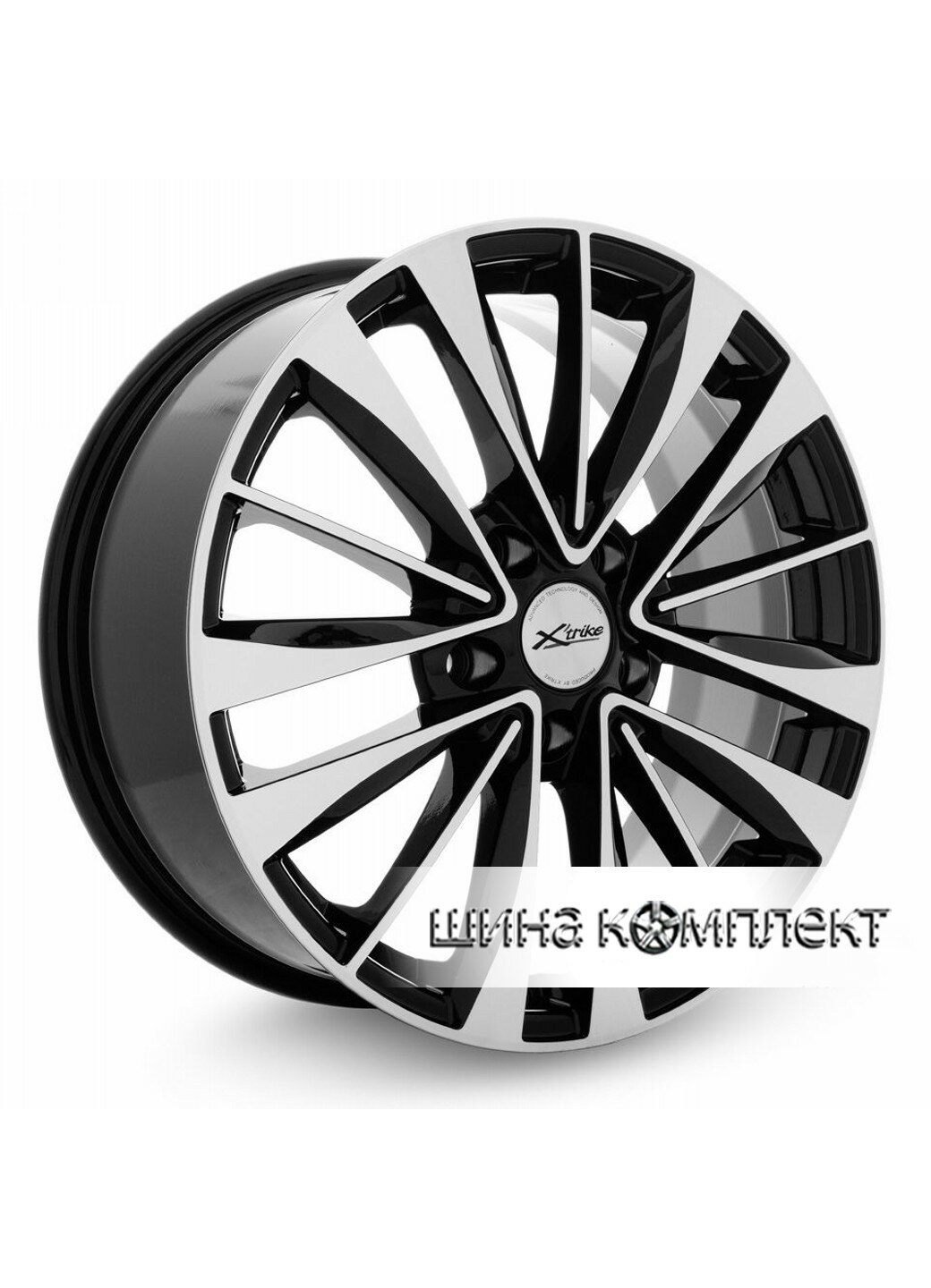 Колесный диск X-trike X-126 7x17 5x108 ET35 67,1 BK/FP литой для автомобиля