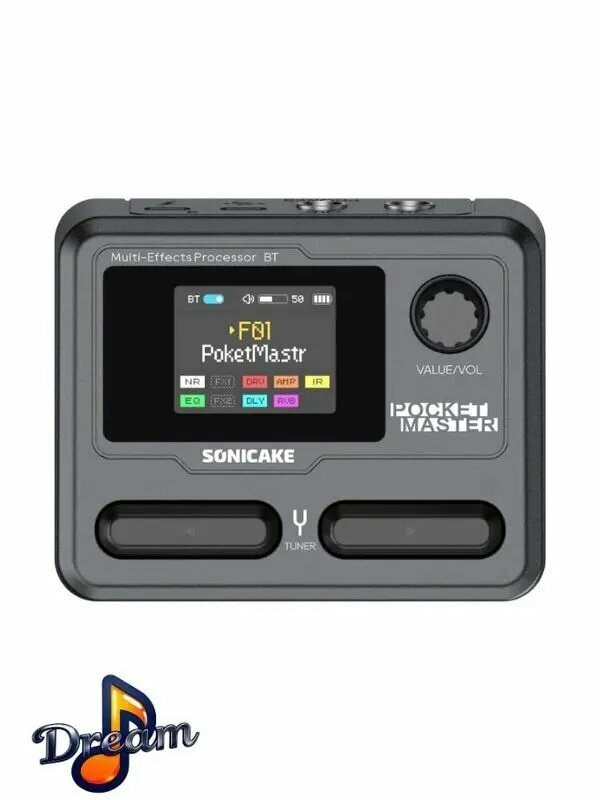 Sonicake Pocket Master Портативная мультигитарная педаль эффектов, более 100 встроенных эффектов