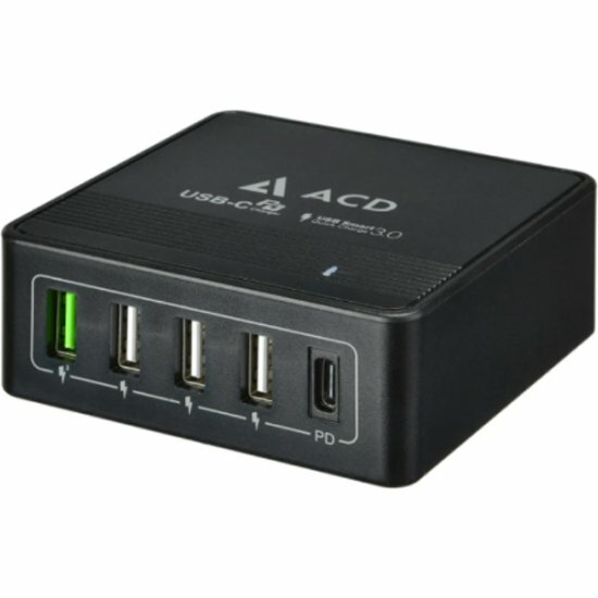 Сетевое зарядное устройство Acd 60Вт, черный (-P605U-V1B)