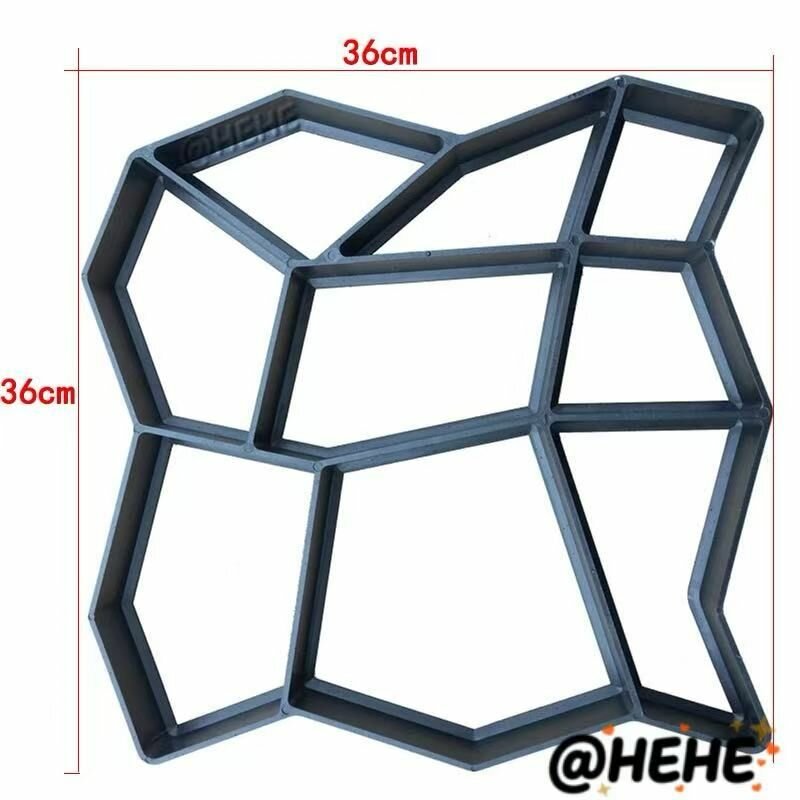 Трафарет для мощения садовых дорожек , Форма для укладки бетона с текстурой камня/кирпича, Инструменты для ландшафтного дизайна