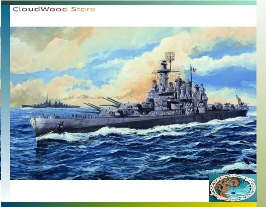Trumpeter 05735 1:700 Линкор ВМС США Washington BB-56 Сборная модель судна